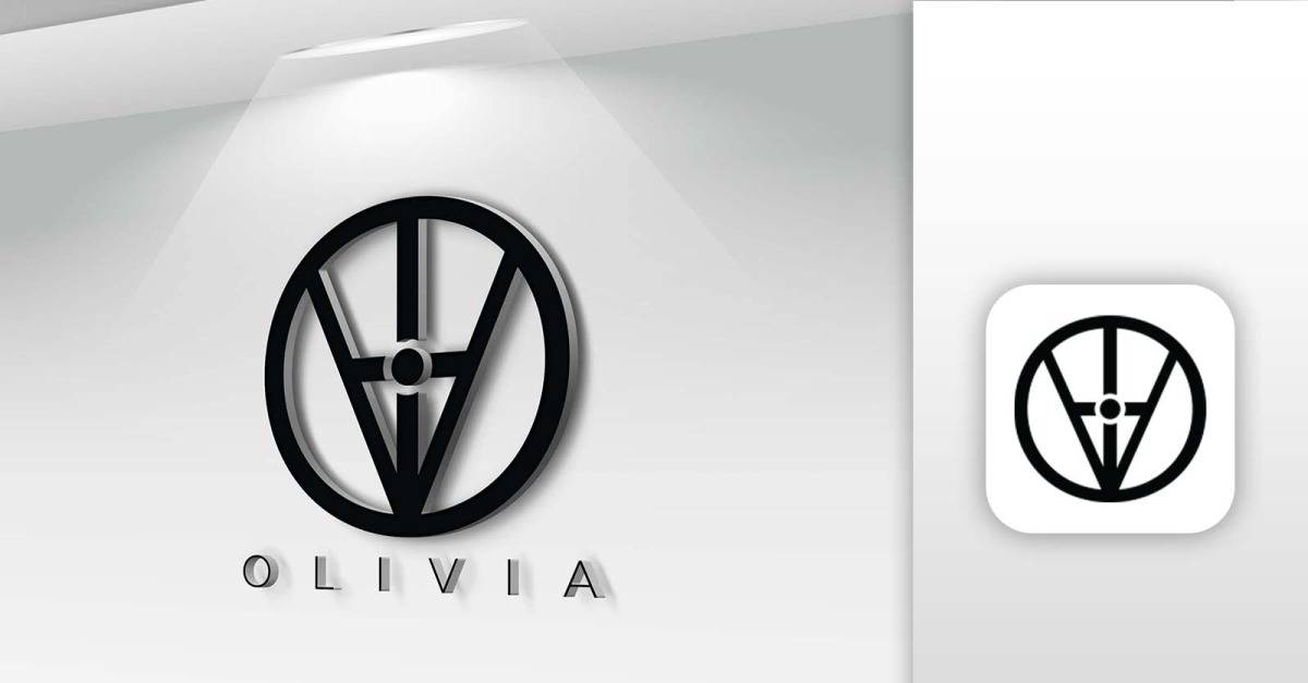 OLIVIA Name Letter Logo Design - Brand Identity