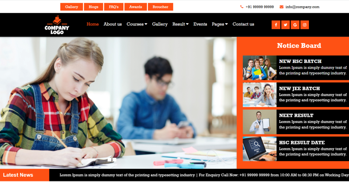 HBTThemes | Education & Courses HTML Template