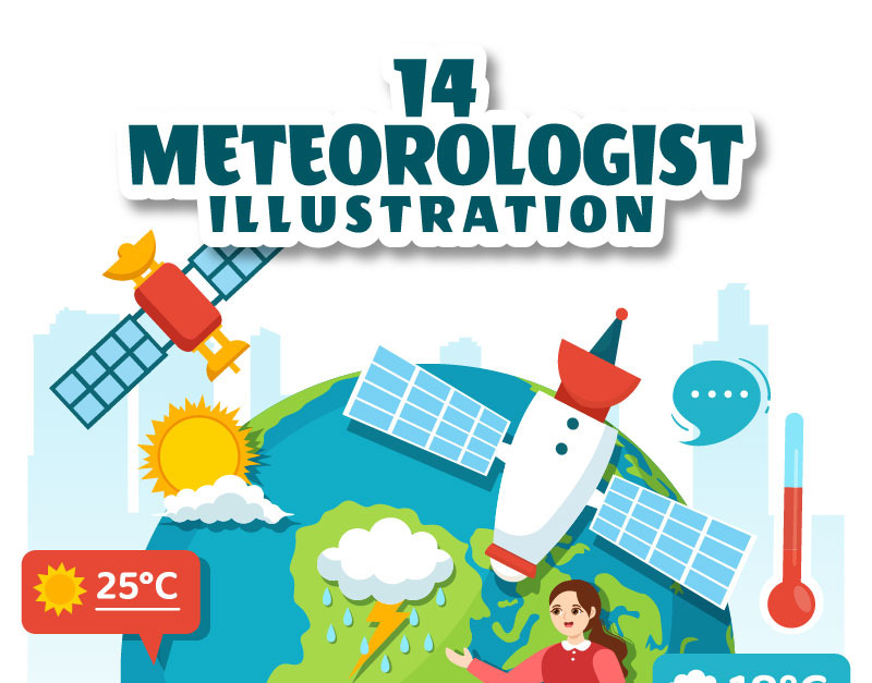 14 Meteorologist Vector Illustration - TemplateMonster