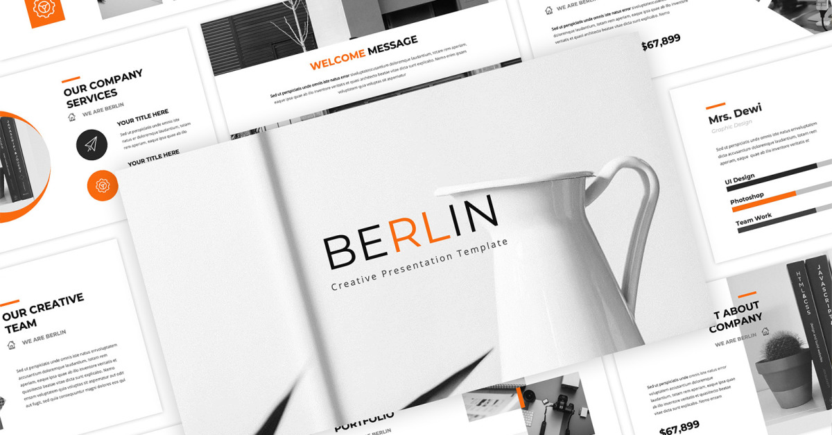 Berlin - PowerPoint créatif #336316 - TemplateMonster