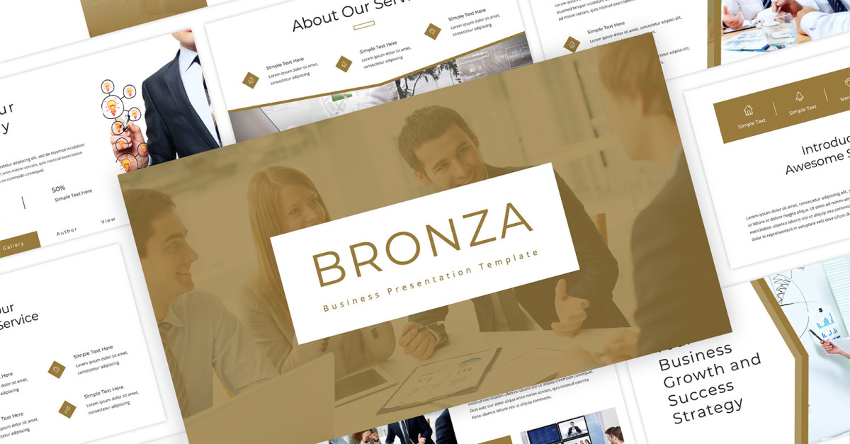 Bronza - Business PowerPoint #336319 - TemplateMonster