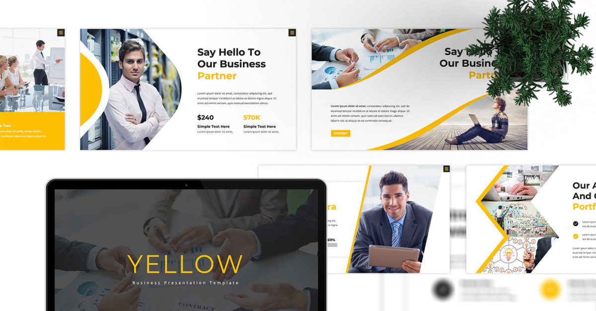 Gelb – Business-PowerPoint #336412 - TemplateMonster