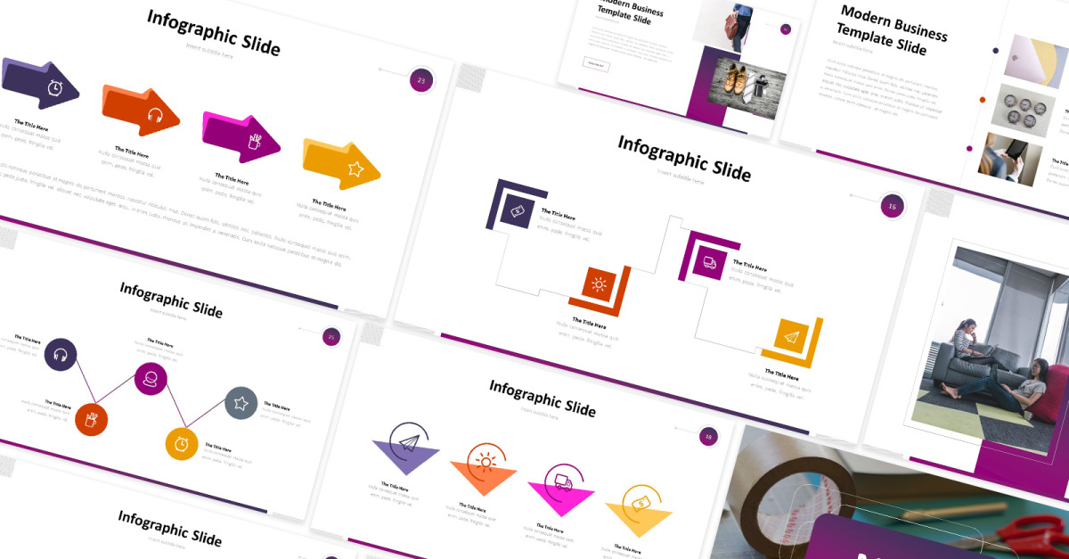 Plantilla de PowerPoint moderna de inicio de Minty