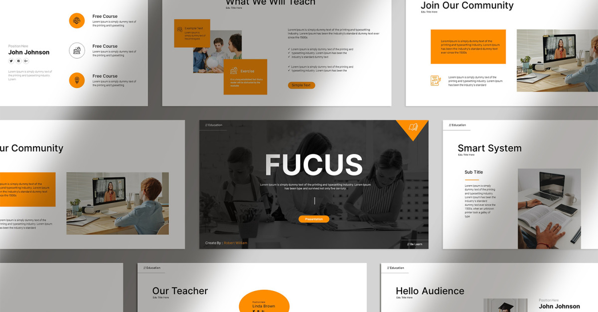 The Education Presentation Template Layout - TemplateMonster