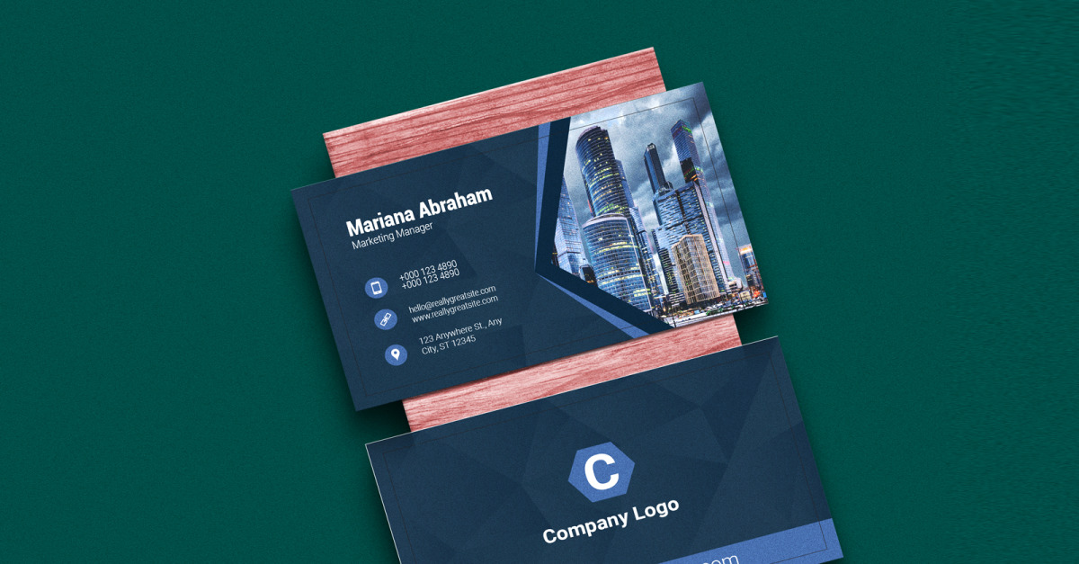 Creative Business Card for Marketing - TemplateMonster
