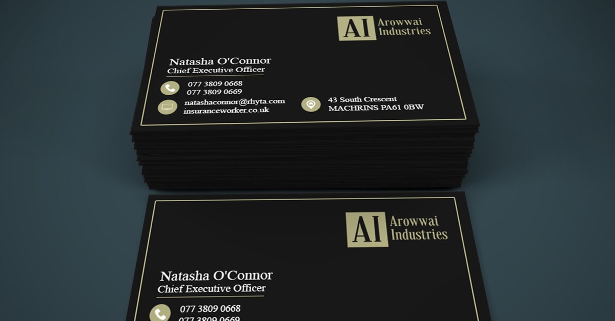 Fully Editable Visiting Card Template - TemplateMonster