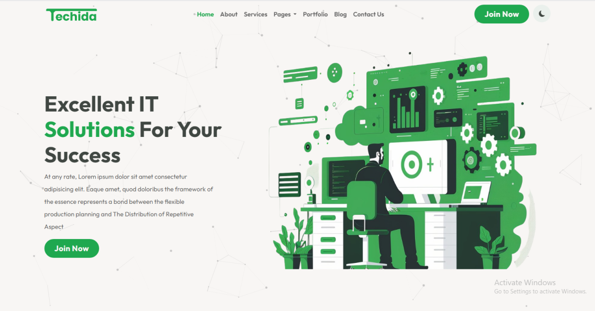 Techida | IT Solutions Business Services Responsive HTML5 Bootstrap5 template