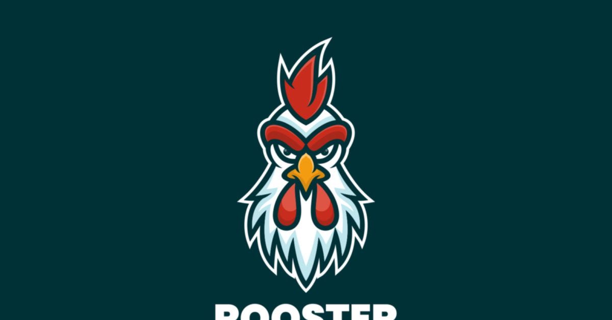 Logo de mascotte simple coq 2 #337027 - TemplateMonster