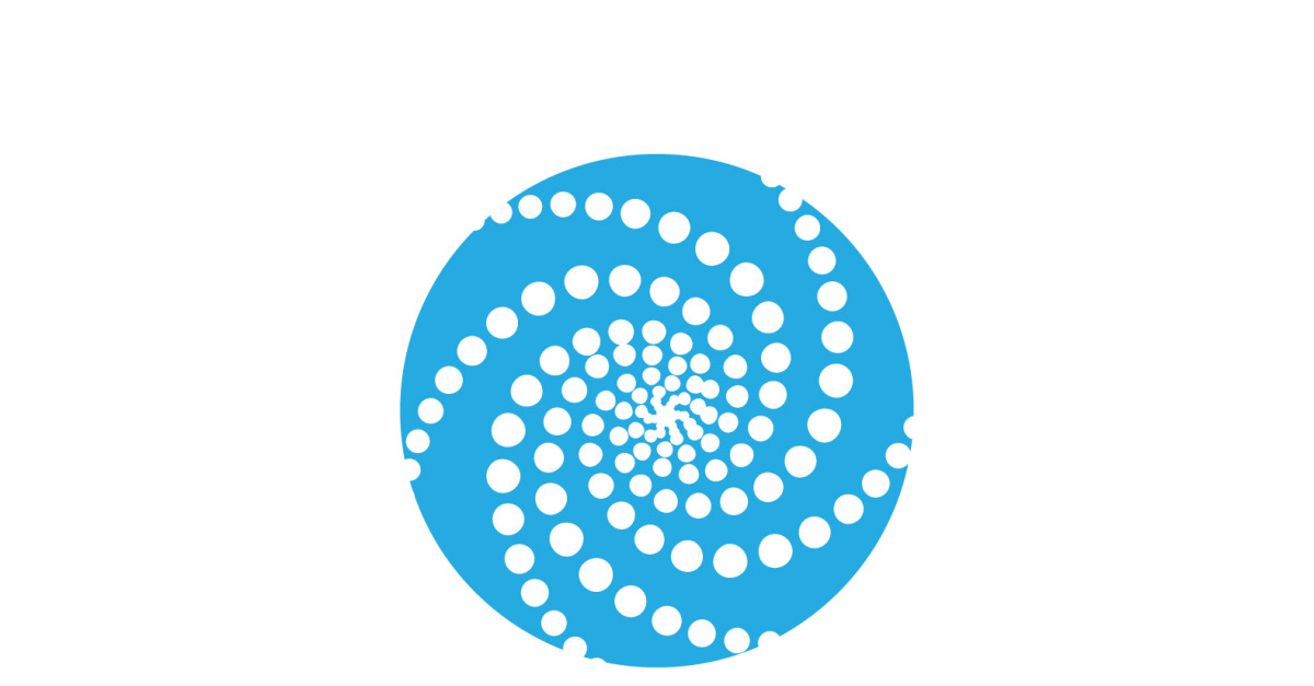 Noktalı resim logo daire noktalar vektör çizim v19