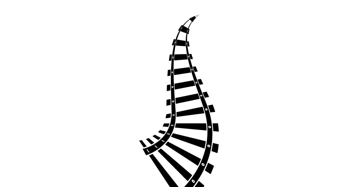 Train tracks vector logo design v12 #337316 - TemplateMonster