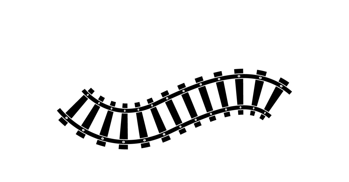 Train tracks vector logo design v14 #337318 - TemplateMonster