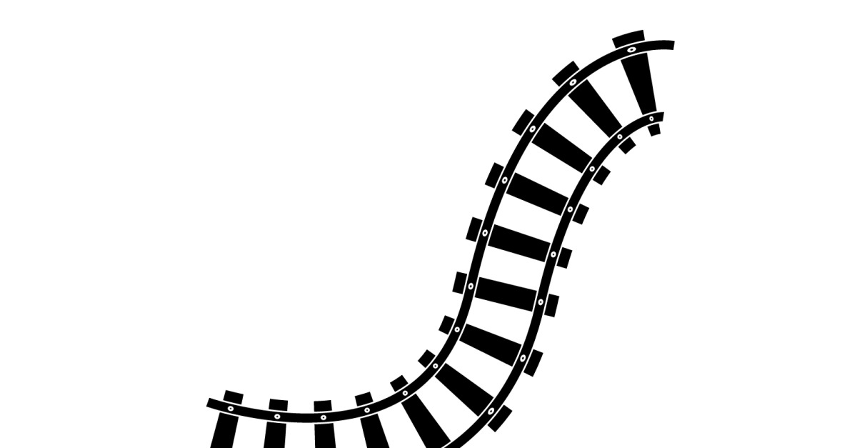 Train tracks vector logo design v5 #337309 - TemplateMonster