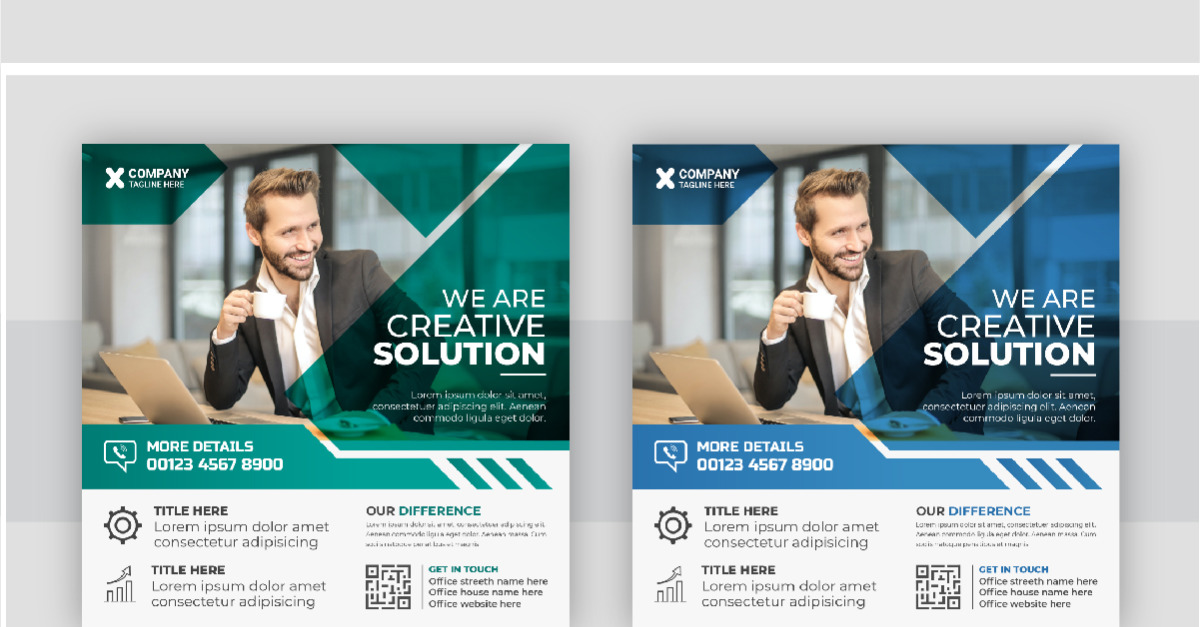 Creative digital marketing post design - TemplateMonster