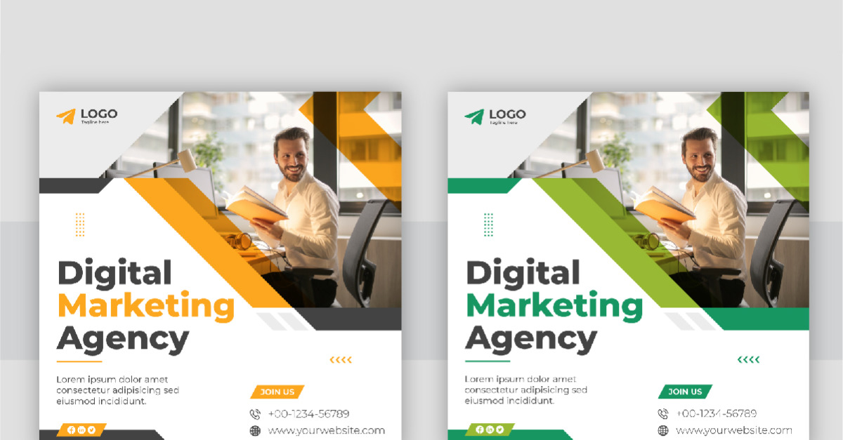 Digital marketing post template #337736 - TemplateMonster