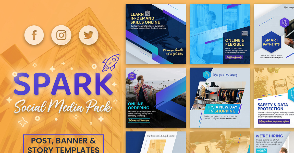 Spark - Social Media Pack for Marketing Agencies