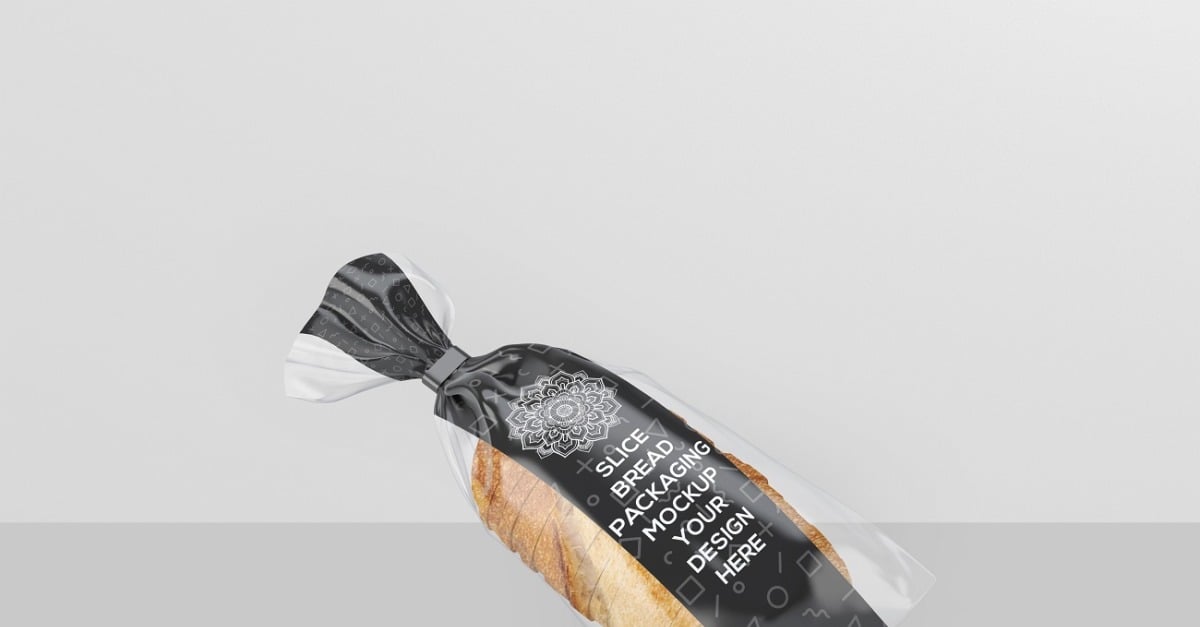 Pan - Mockup de Empaque de Rebanada de Pan 5