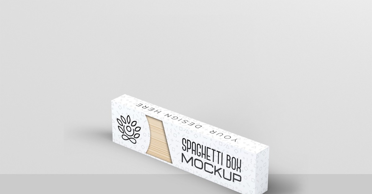 Spaghetti - Spaghetti Box Mockup 5 #338026 - TemplateMonster