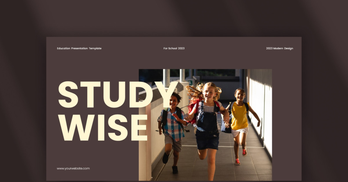 Modèle de présentation de l'éducation StudyWise