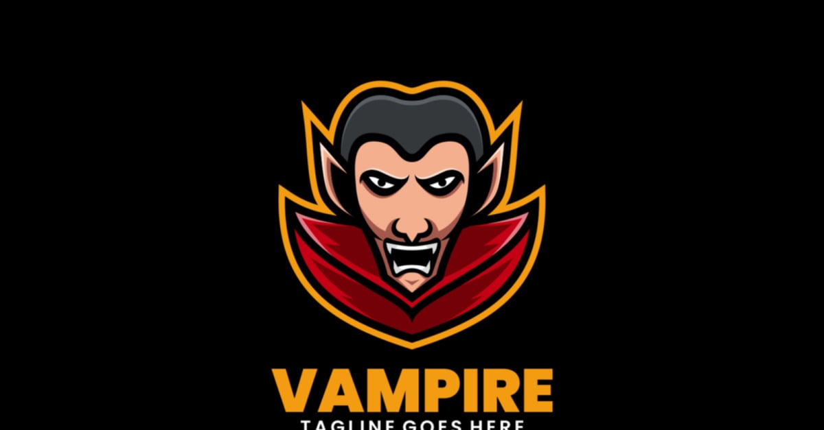 Vampire Simple Mascot Logo 1 #338169 - TemplateMonster