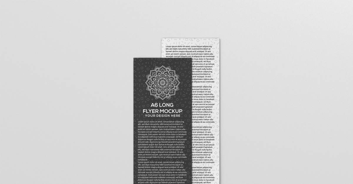 Flyer - A6 Long Flyer Mockup 4 #338383 - TemplateMonster