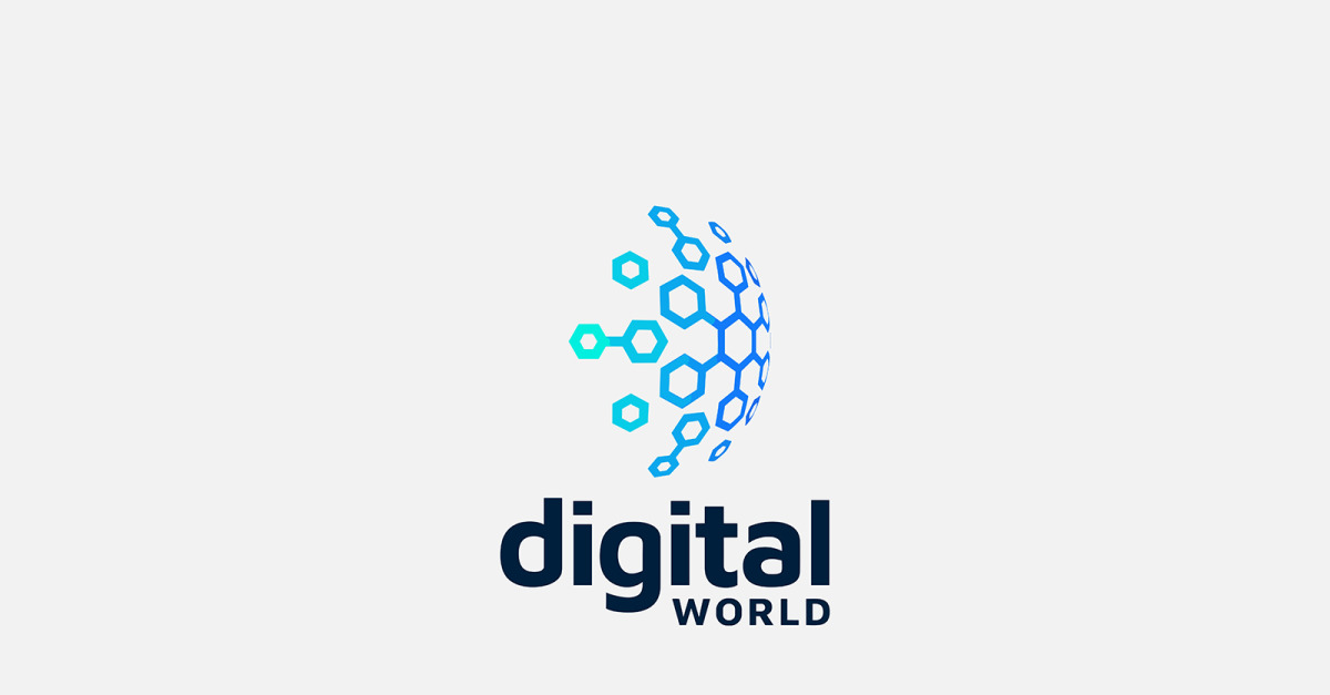 Vetor do logotipo do mundo digital #338322 - TemplateMonster
