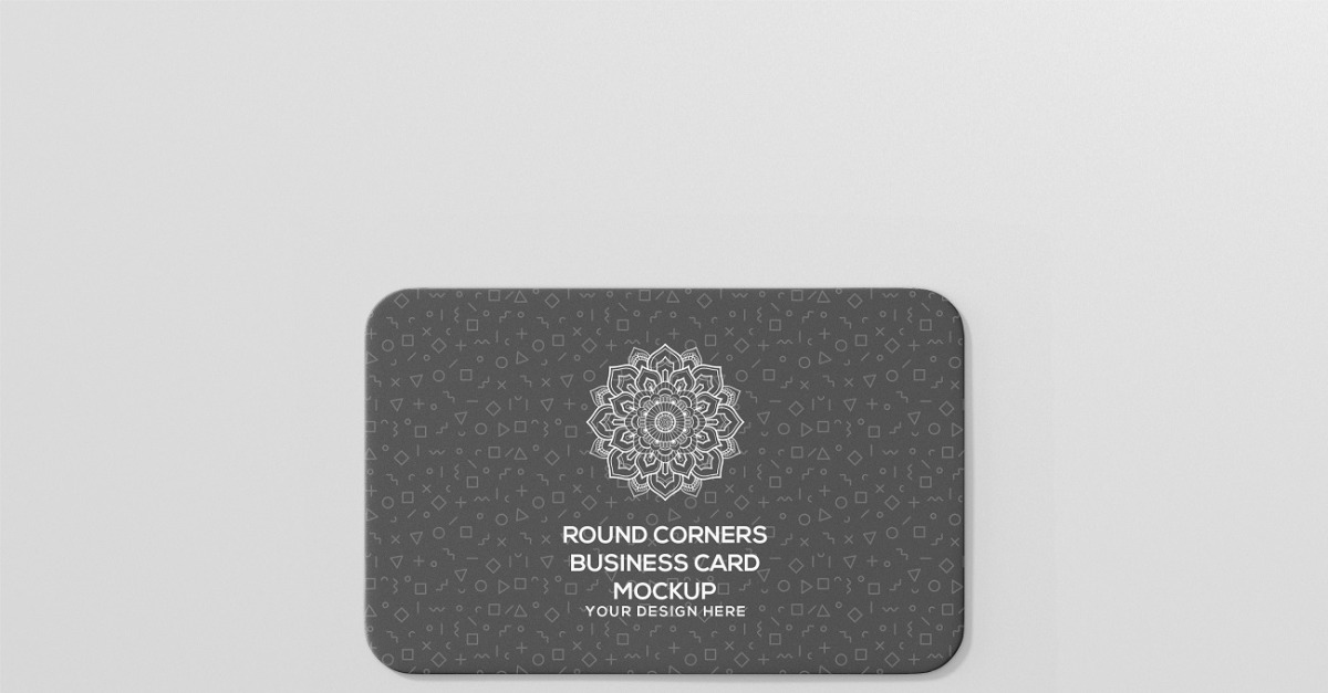 Business Card - Round Corners Business Cards Mockup 8