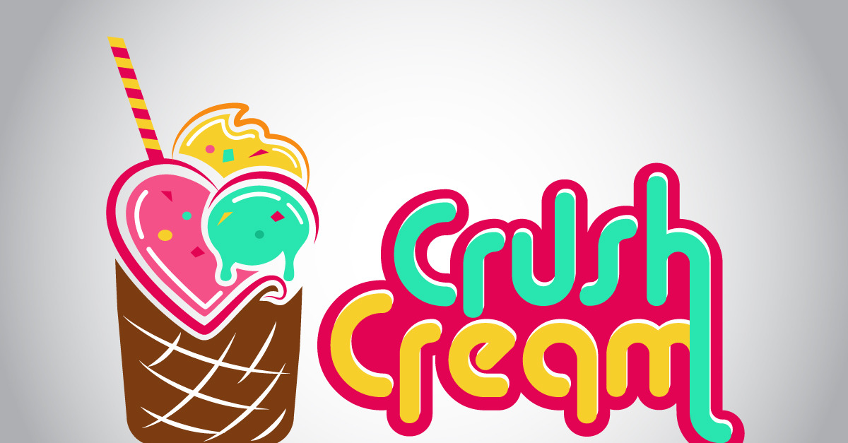 Crush Ice Cream Logo Template #338420 - TemplateMonster