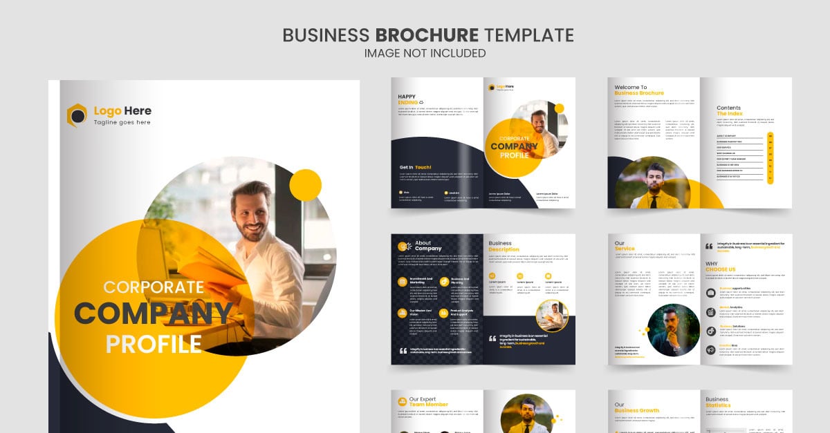 Vector Brochure template layout design and corporate company profile ...