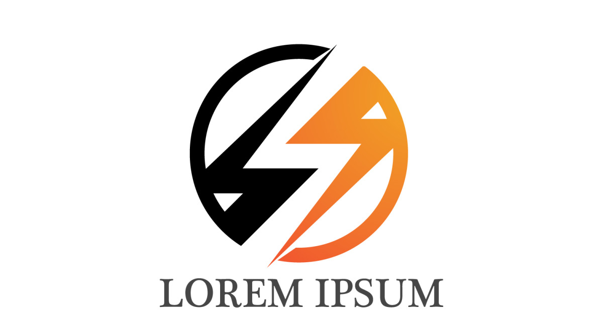 Rayo logo flash rayo iconos vector v12 - TemplateMonster