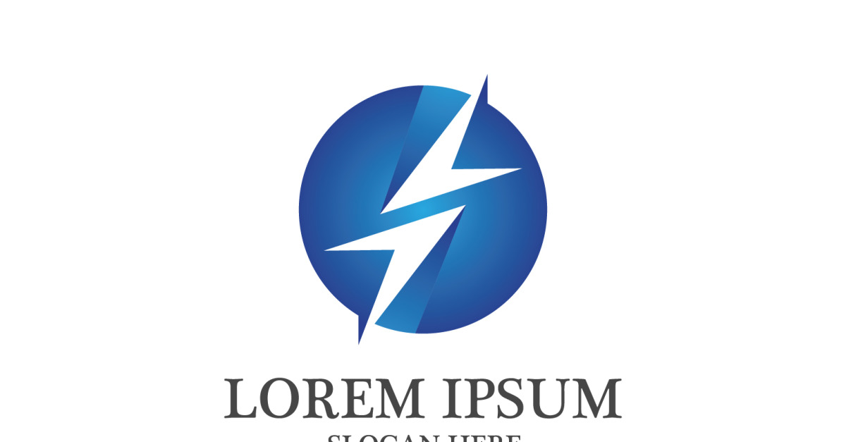 Şimşek logo flaş şimşek simgeler vektör v8 - TemplateMonster