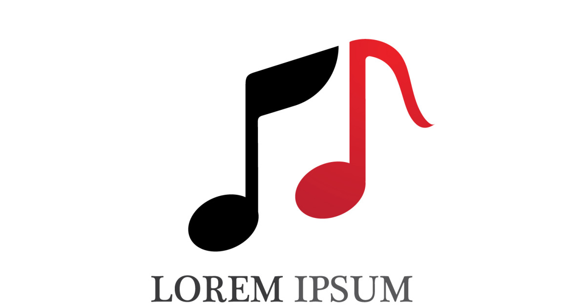 Music note player logo player audio v15 - TemplateMonster