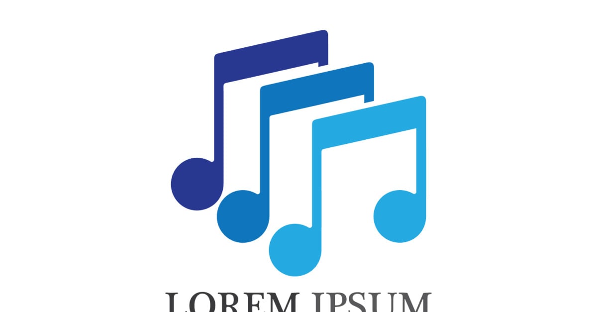 Music note player logo player audio v2 - TemplateMonster