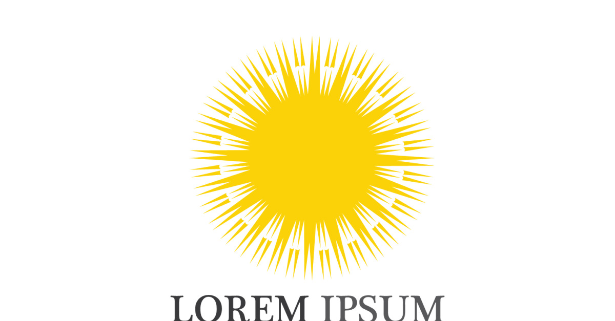 Sun yellow vector template logo v4 #339109 - TemplateMonster