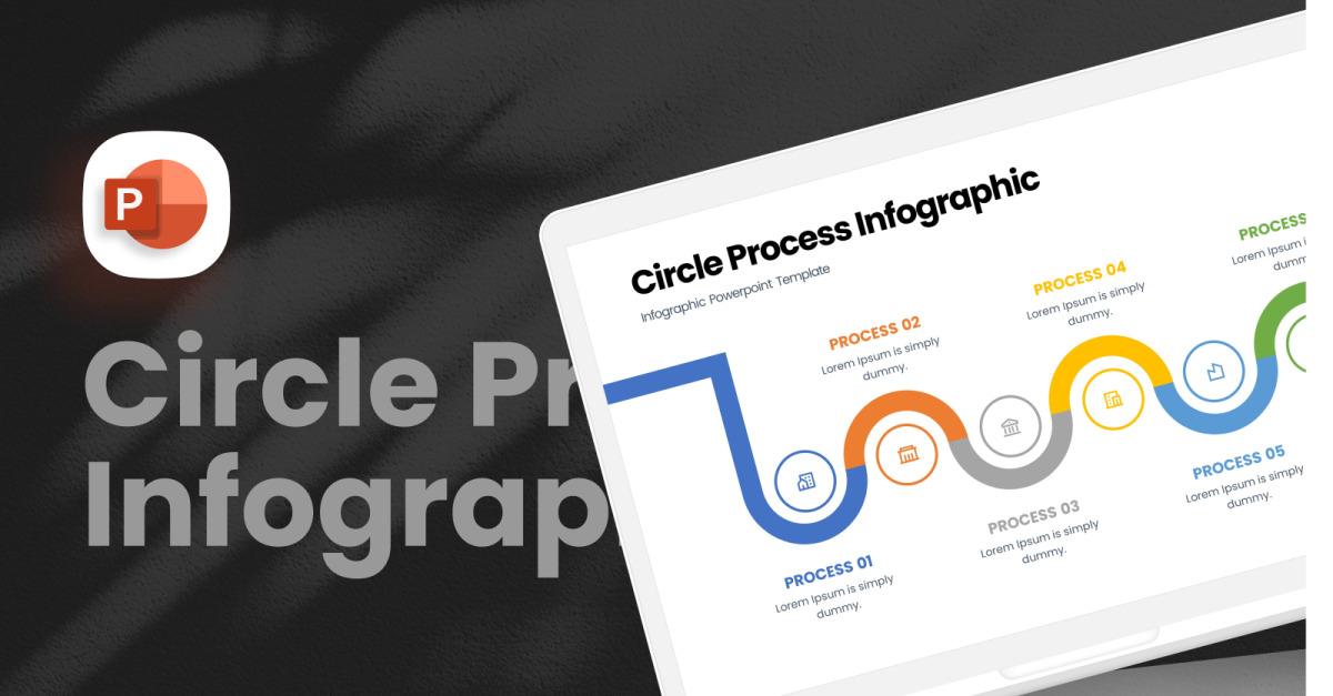 Circle Process Infographic Presentation Template