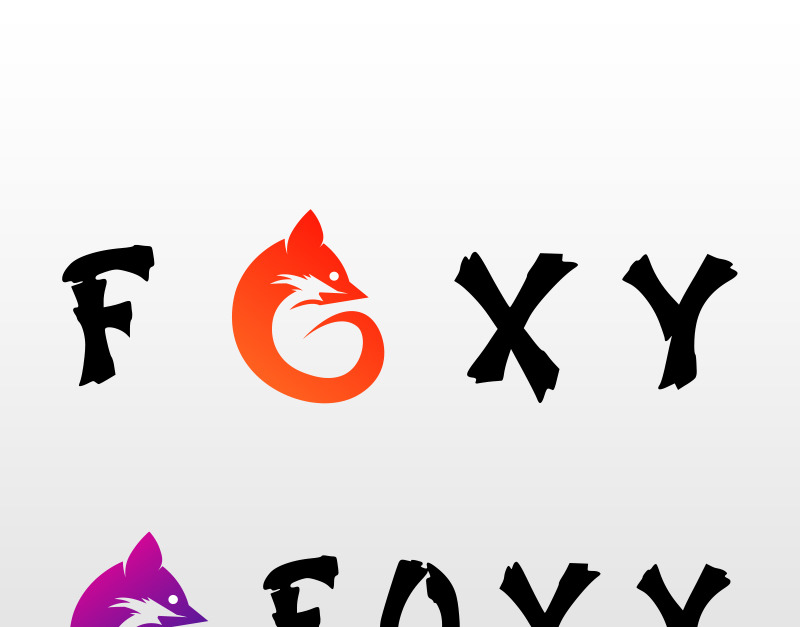 Modèle de logo foxy professionnel #339584 - TemplateMonster