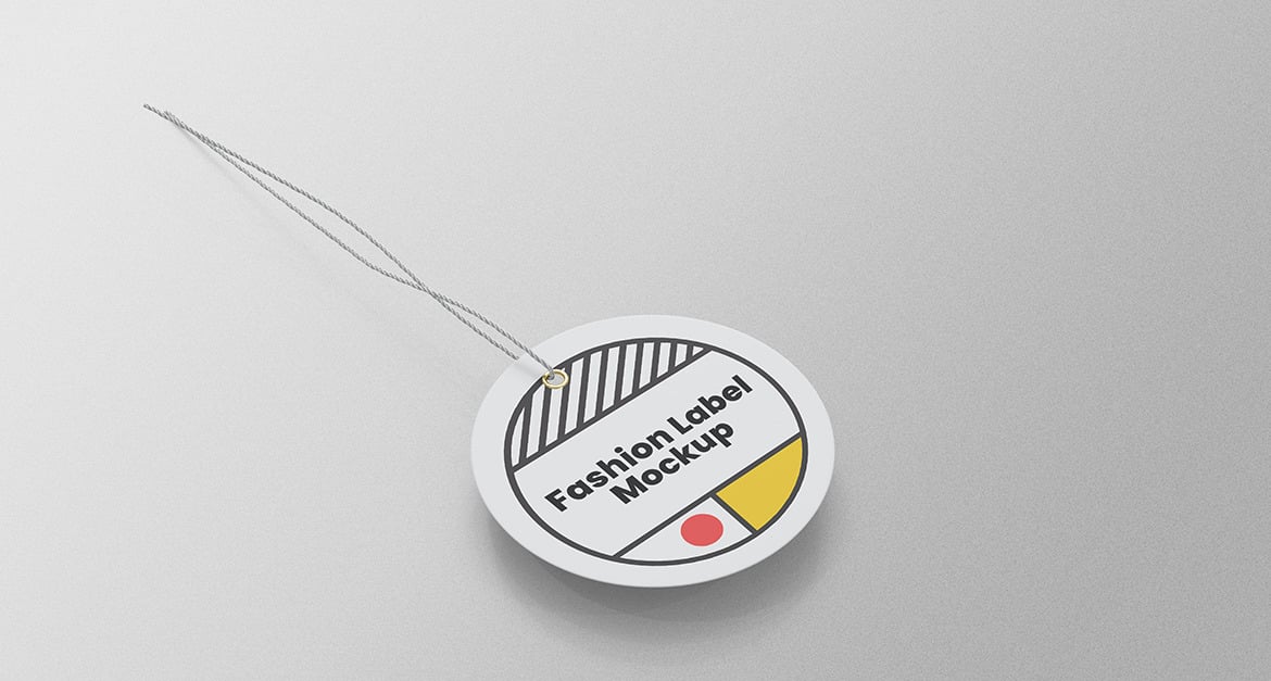 Circle Label Tag Mockup PSD Design Template Vol 01