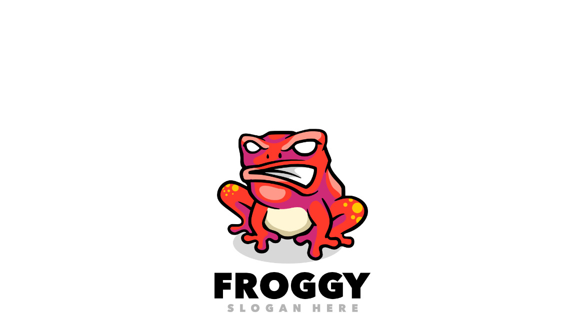 Frog angry mascot logo illustration #339670 - TemplateMonster