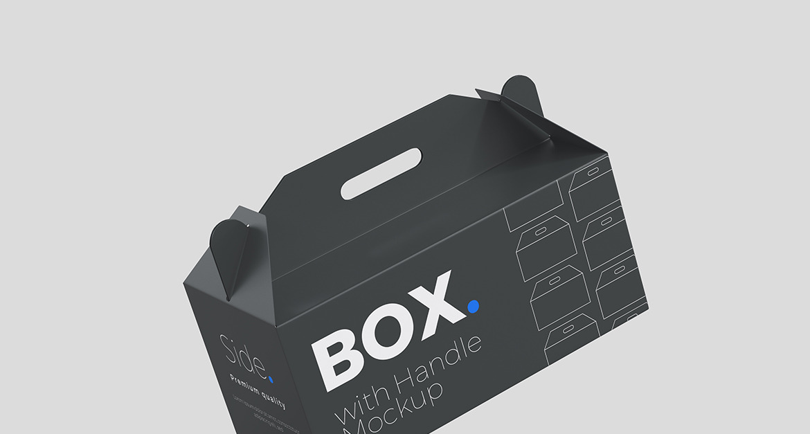 Box with handle Mockups Vol 02 #339771 - TemplateMonster