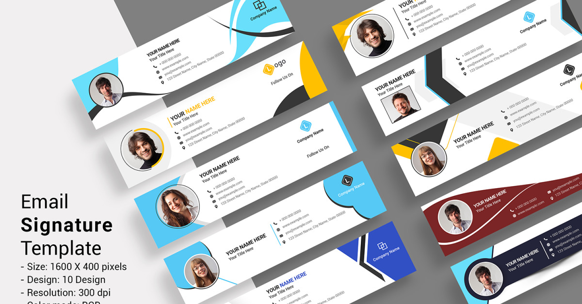 Corp[orate Email Signature Template Bundle - TemplateMonster