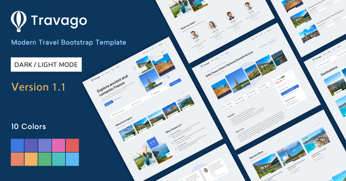 Travago - Modern Travel Bootstrap HTML Template