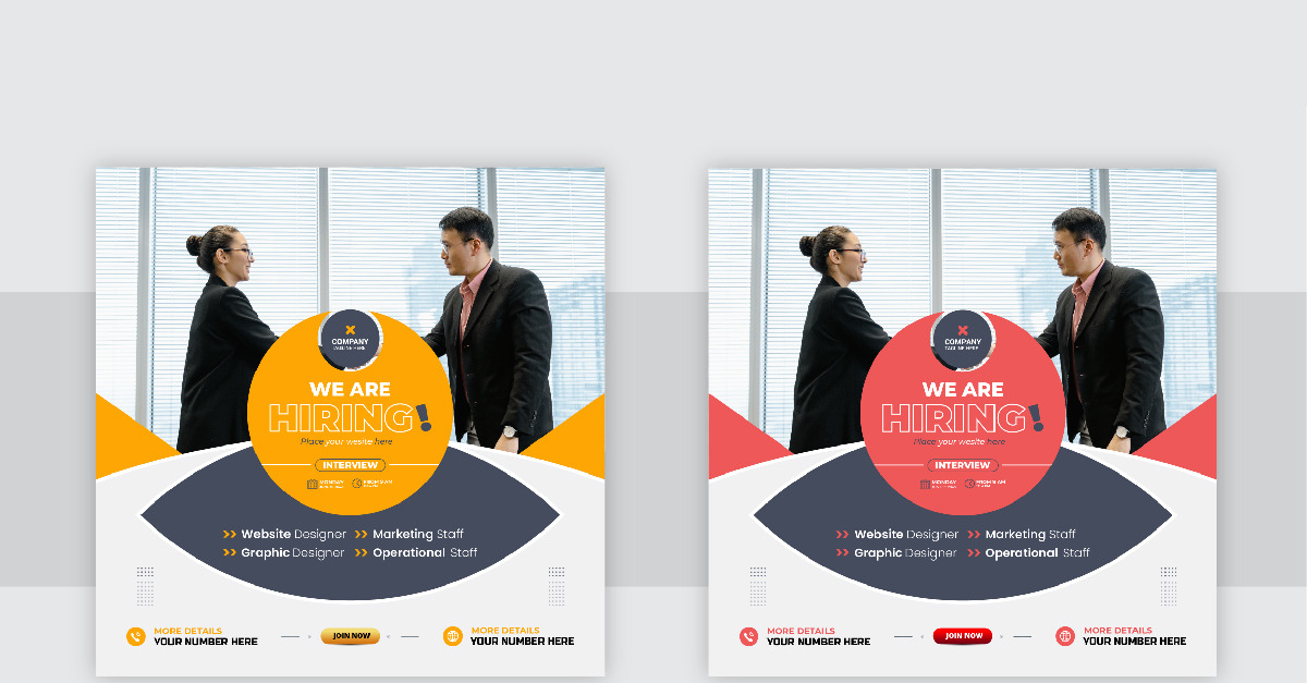 We Are Hiring Social Media post Or Digital Marketing Post Design ...