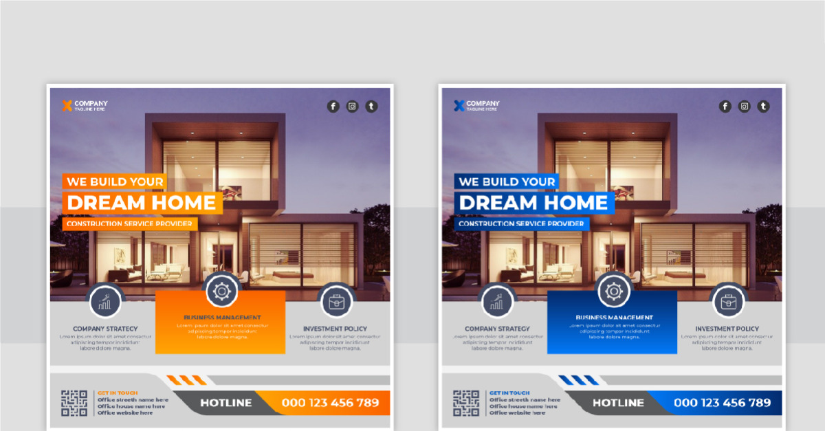 Creative Real Estate home sale or home repair Social Media Post design ...