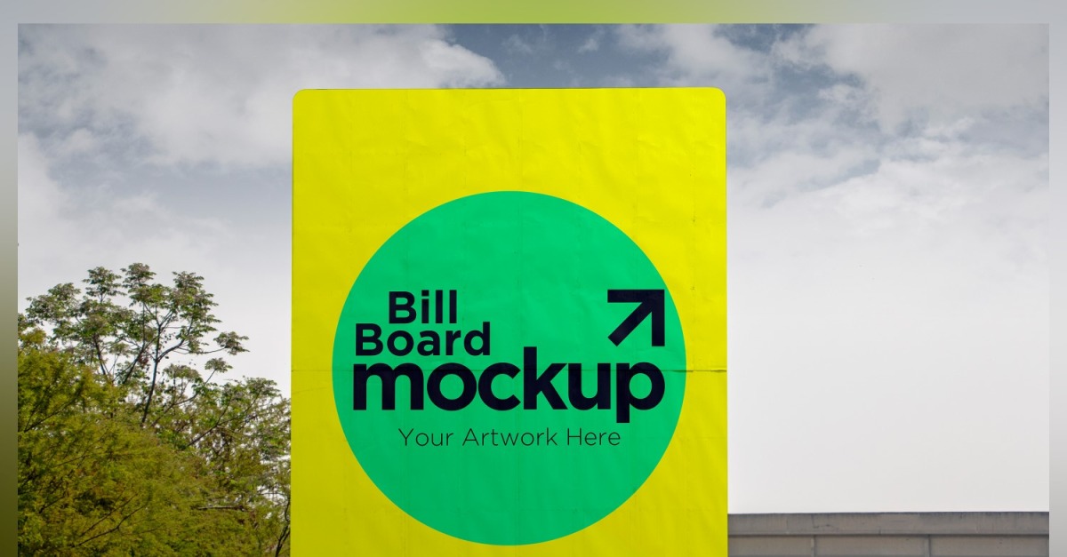 路边广告牌标志样机户外标牌模板 V 18 #340041 - TemplateMonster