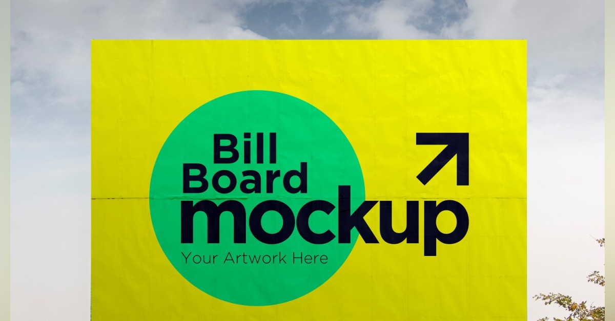 路边广告牌标志样机户外标牌模板 V 26 #340066 - TemplateMonster