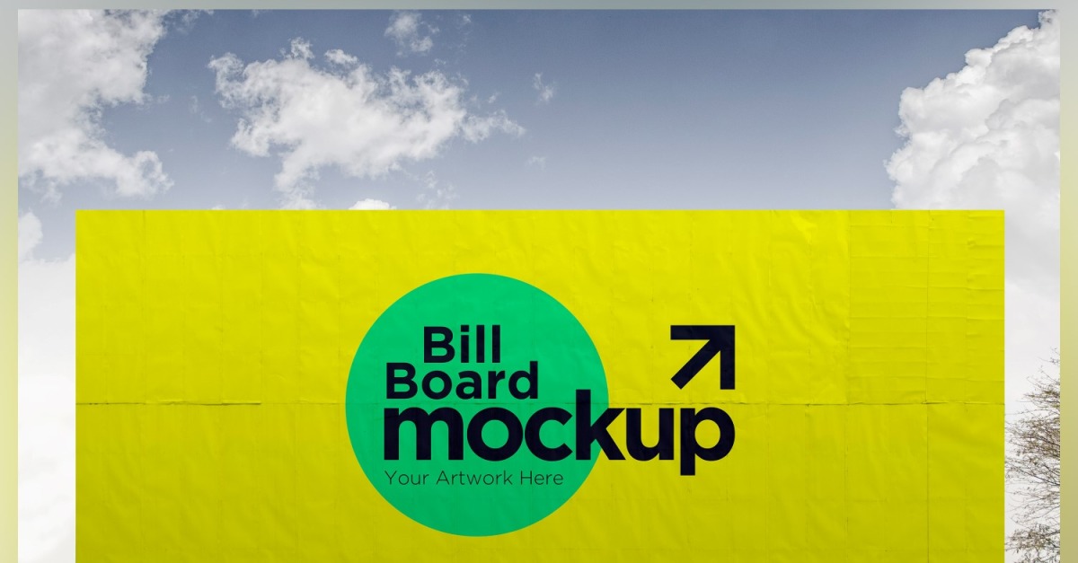 路边广告牌标志样机户外标牌模板 V 41 #340084 - TemplateMonster
