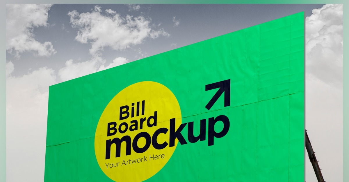 路边广告牌标志样机户外标牌模板 V 85 #340133 - TemplateMonster