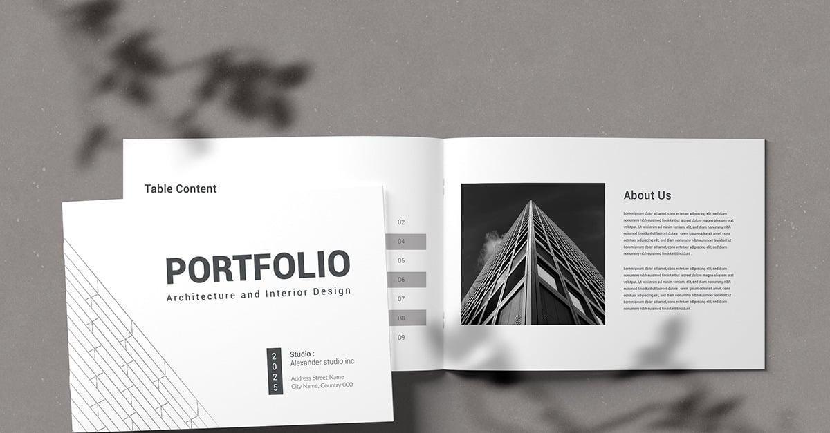 Horizontal Portfolio Layout Template - TemplateMonster
