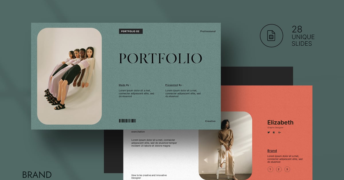 The Clean Portfolio Presentation Template - TemplateMonster