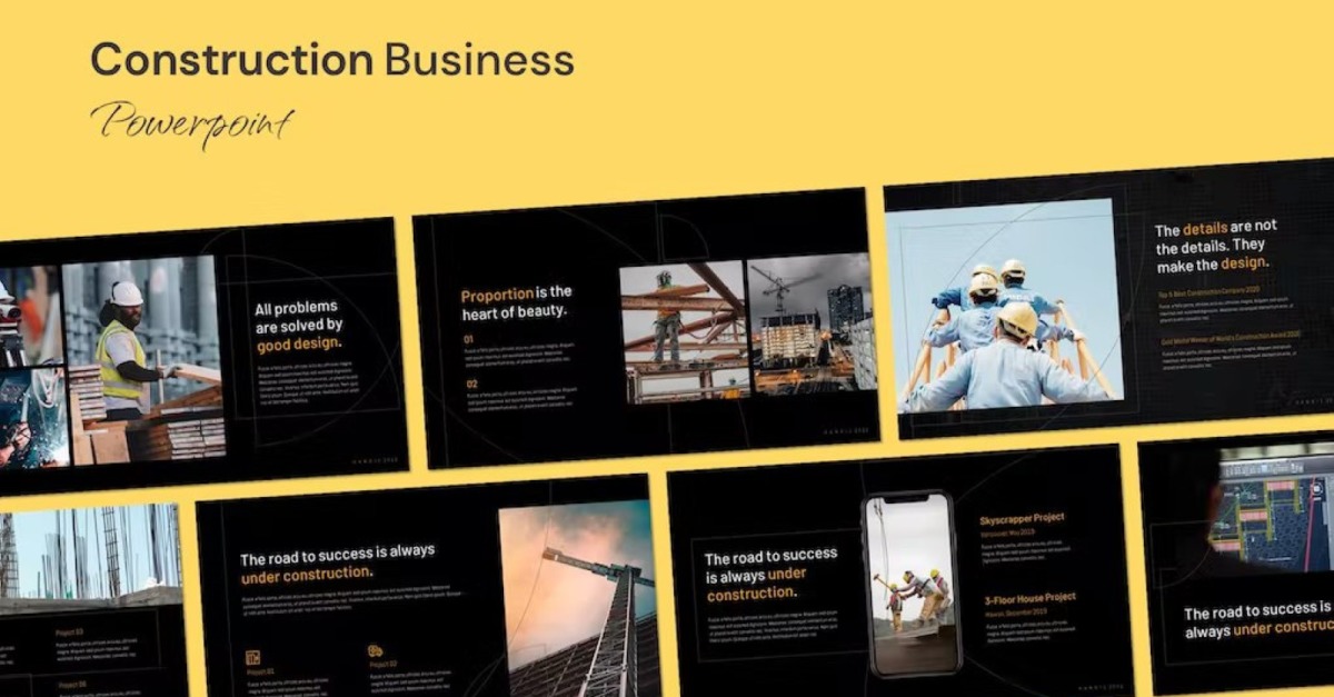 Biznes budowlany i architektoniczny — Powerpoint