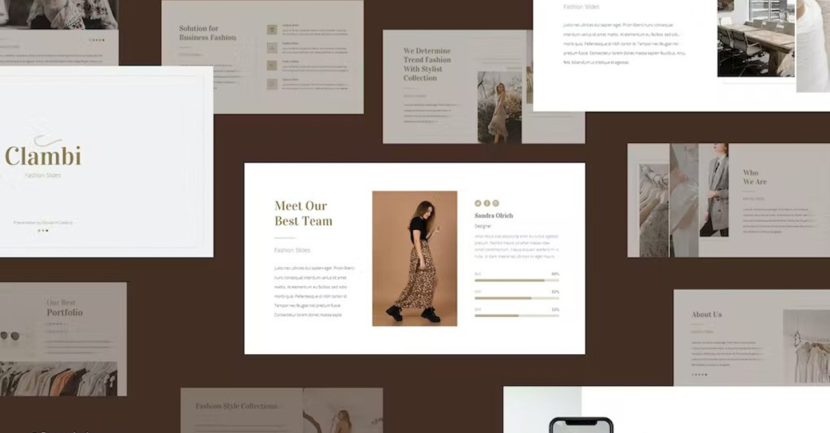 Clambi - Fashion Business Powerpoint Template